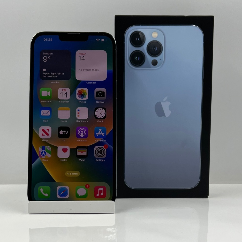 Pre-owned APPLE iPHONE 13 PRO MAX 256GB - SIERRA BLUE A2643 - Own4Less